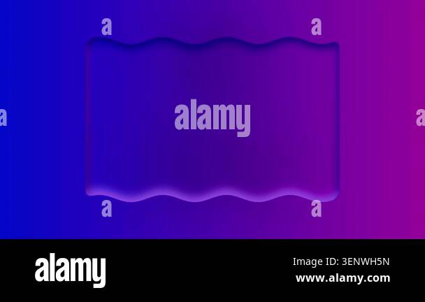 Futuristic teal and violet liquid glass wave loop with glowing motion ...
