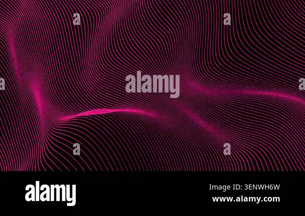 Abstract Pink Fluid Particle Waves Video Motion Background Stock Video ...