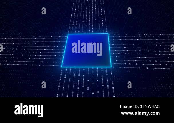 Futuristic Glowing Data Lines Abstract Video Animated Background Stock ...