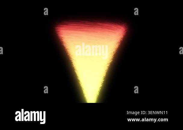 Abstract animation showing a vibrant, glowing vortex of yellow and red ...