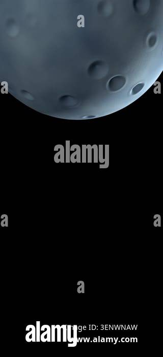 Vertical shot featuring a seamless looping 3D animation of a blue-grey ...