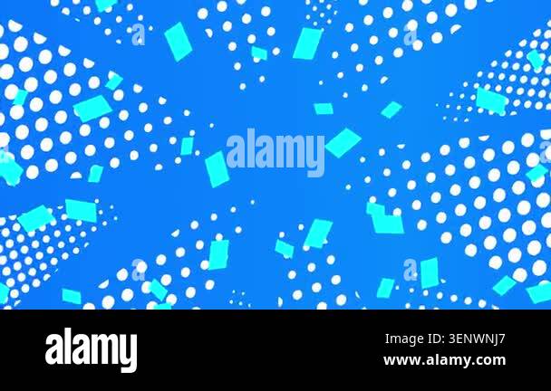 Blue Halftone Comic Style Pattern 4K Stock Video Footage - Alamy