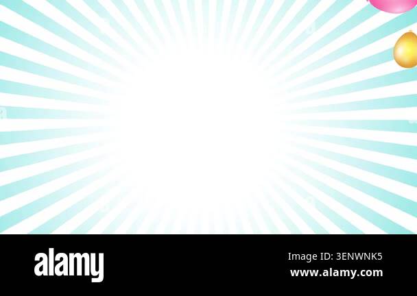 Bright Festive Sunburst Background with Floating Colorful Balloons ...