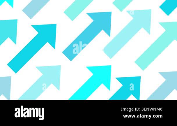 Blue Arrows Pointing Upward Motion Pattern 4K Stock Video Footage - Alamy