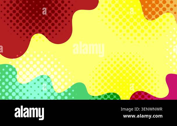 Colorful Pop Art Abstract Liquid Shapes 4K Stock Video Footage - Alamy