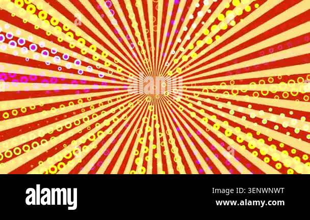 Retro Comic Style Sunburst Pattern 4K Stock Video Footage - Alamy