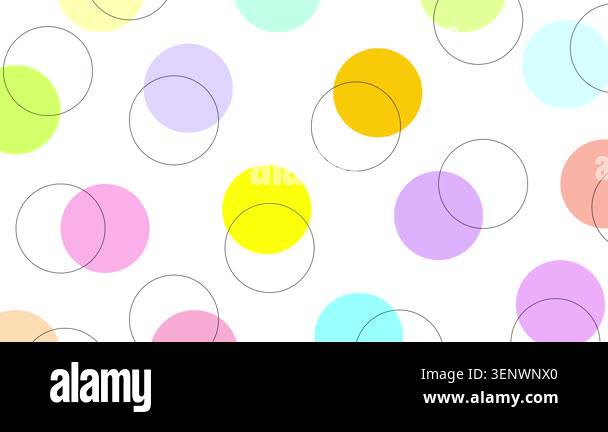Colorful Floating Pastel Circles Pattern 4K Stock Video Footage - Alamy