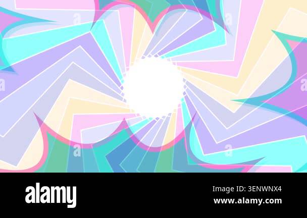 Abstract Pastel Geometric Spiral Pattern 4K Stock Video Footage - Alamy