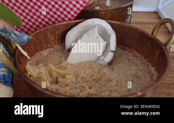 Table of coconut and peanut sweets, "cocada," a typical Brazilian food ...