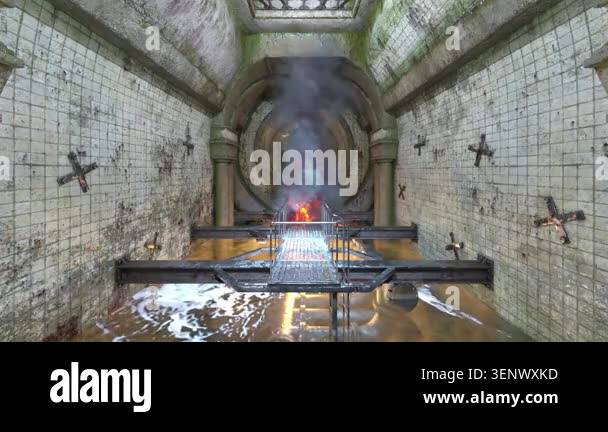 3D rendering of the drainage channel Stock Video Footage - Alamy