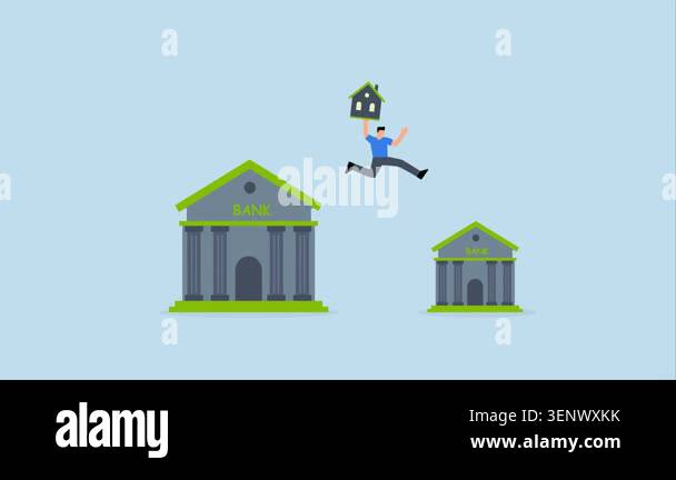 Pay raise salary increase, 4k animation of Joyful businessman leaping ...