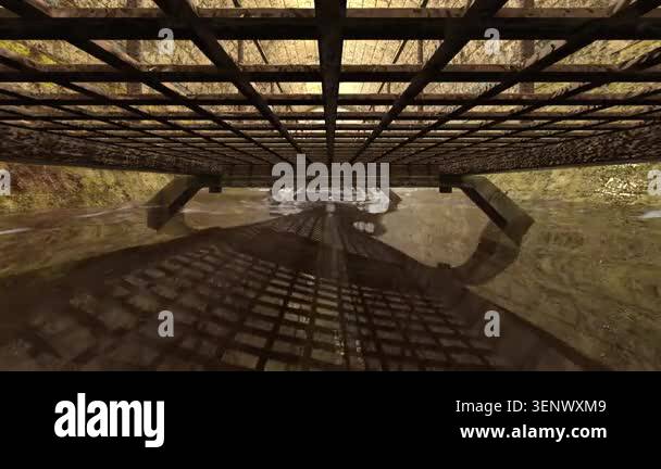 3D rendering of the drainage channel Stock Video Footage - Alamy