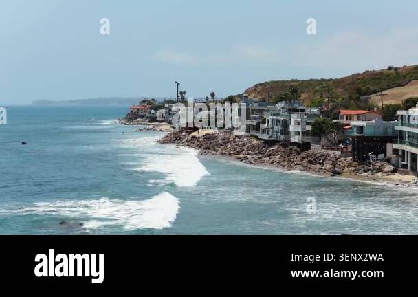 Malibu luxury real estate featuring upscale homes on Californias rocky ...