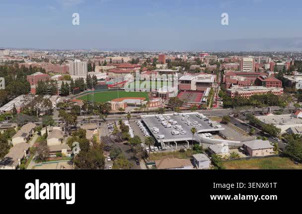 University of Southern California campus and Dedeaux Field baseball ...