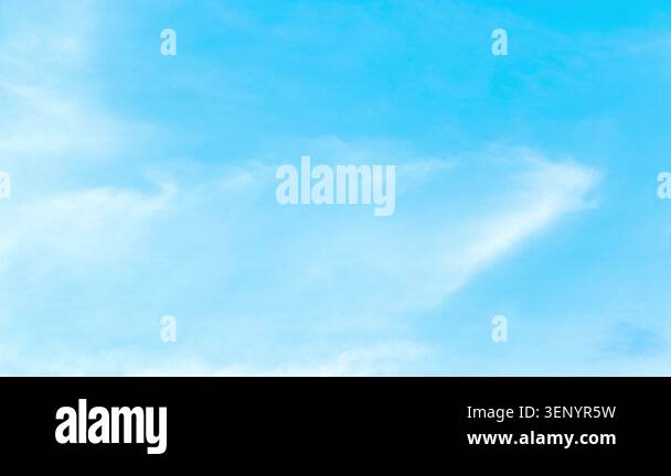 Blue Sky and White Clouds Timelapse on Sunny Day, Fluffy clouds Moving ...