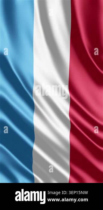 Realistic animation of the Luxembourg flag waving in the wind, ideal ...