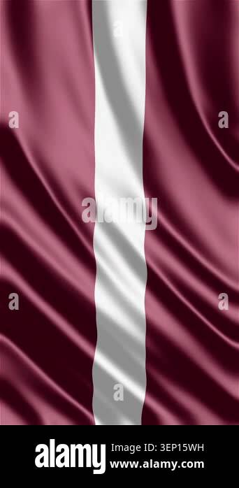 Realistic animation of the Latvia flag waving in the wind, ideal for ...