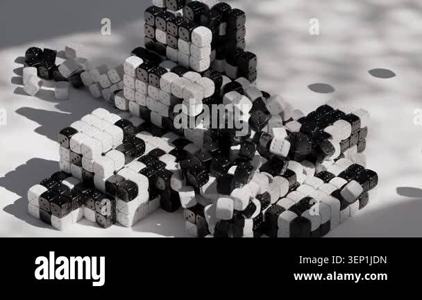 3D Dices Loop luck concept animation Stock Video Footage - Alamy