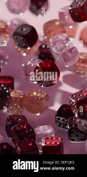 3D Dices Loop luck concept animation Stock Video Footage - Alamy