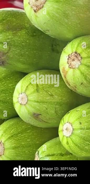 Fresh summer vegetables including tender zucchini ripe tomatoes and ...