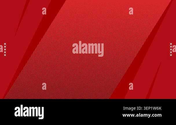 Abstract Modern Red Banner with Halftone Pattern Looping Animation ...