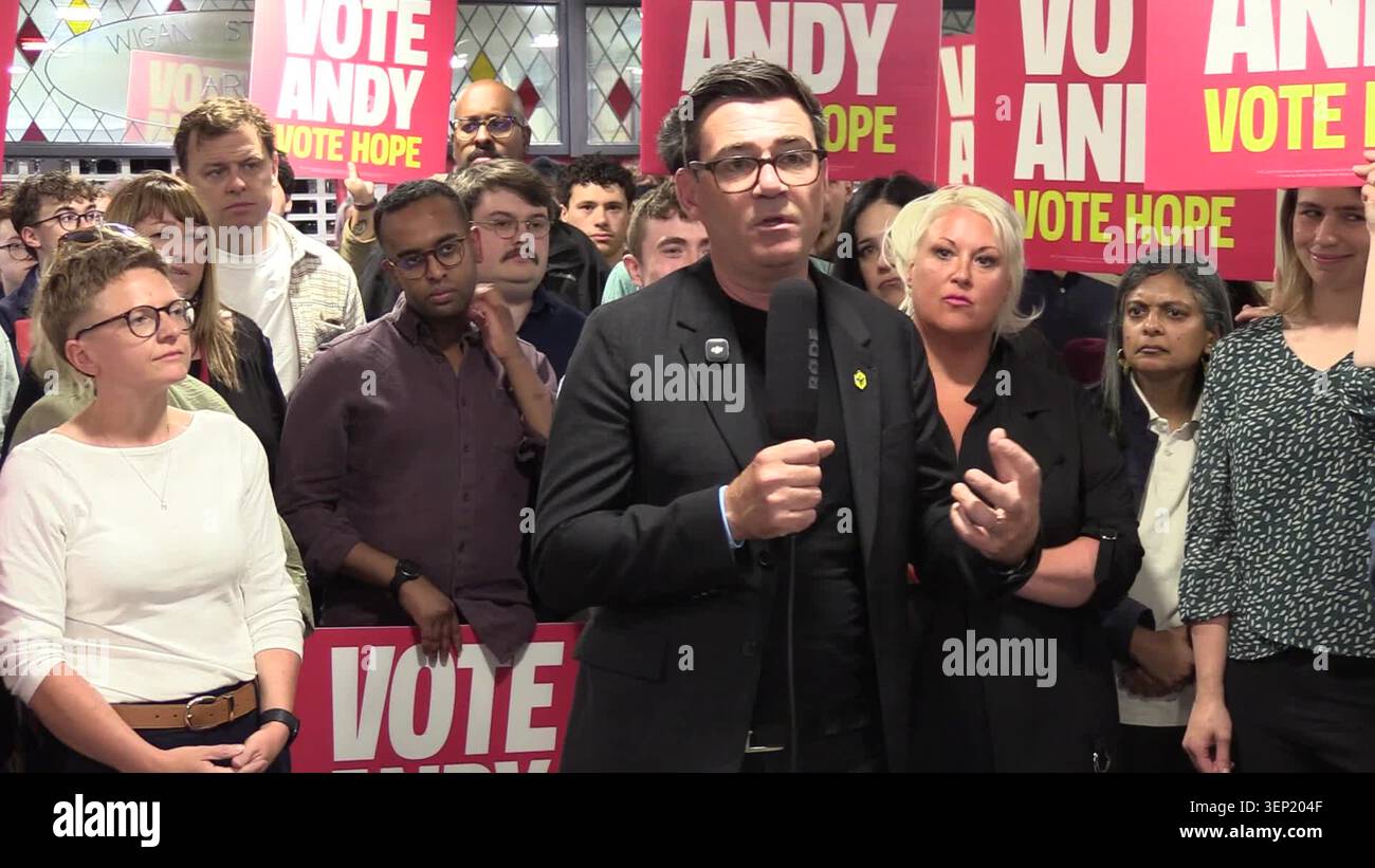 UK heading for ‘poisonous’ politics of the US, Andy Burnham says Stock ...