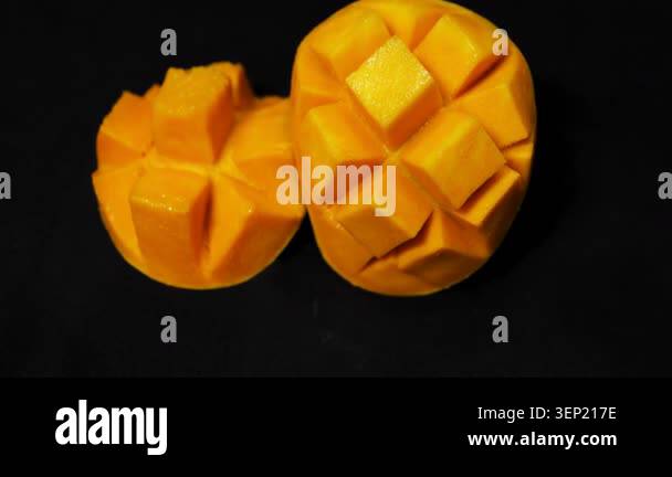 premium mango fruit cubes showcasing natural sweetness and exotic ...