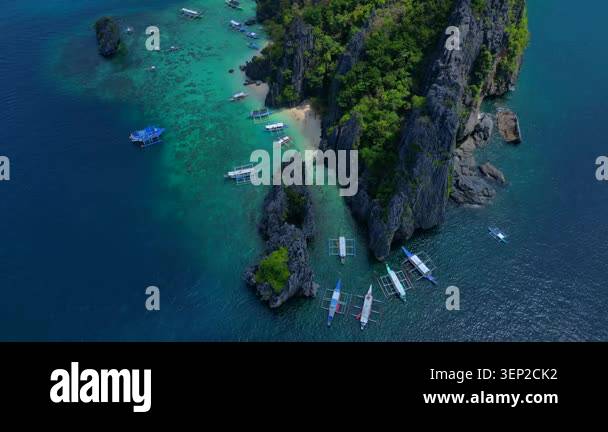 Shimizu island, el nido, palawan, philippines, offers clear turquoise ...