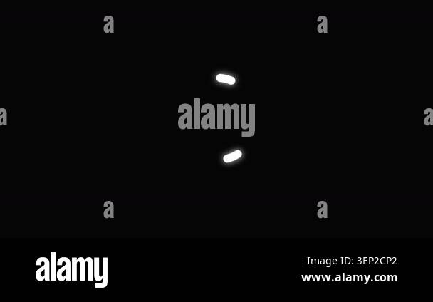 Blinking Colon Symbol Animation | White Digital Punctuation Sign On ...
