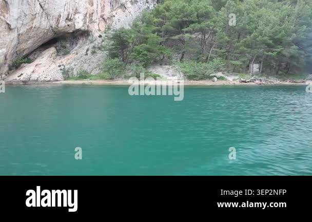 Cliffs around Krka river near Krka national park, Croatia Stock Video ...
