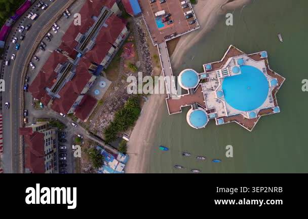 Iconic Tanjung Bungah Floating Mosque in Penang, Malaysia, featuring ...