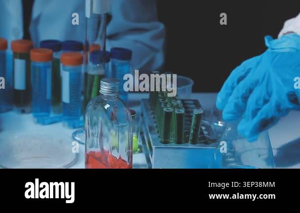 close up view of laboratory equipment Stock Video Footage - Alamy