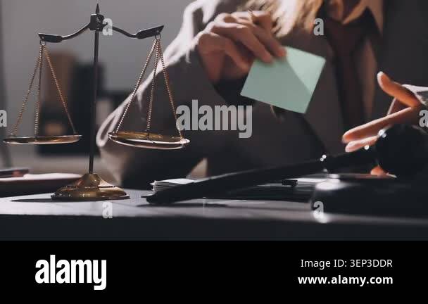 lawyer lawyer or judge with scales of justice and judge with vel in a ...