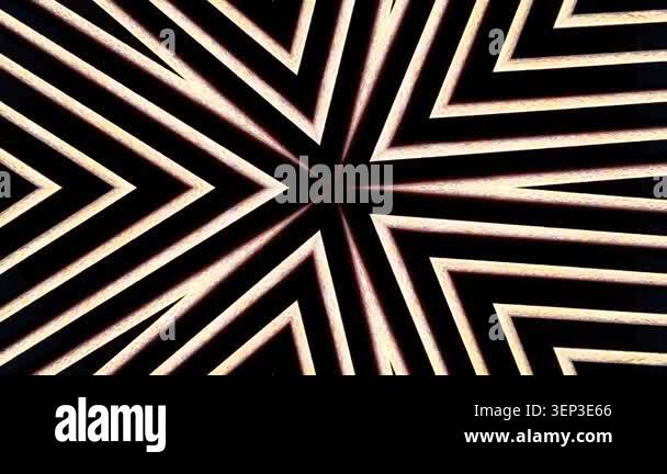 Abstract wooden kaleidoscope shapes creating an intricate and hypnotic ...