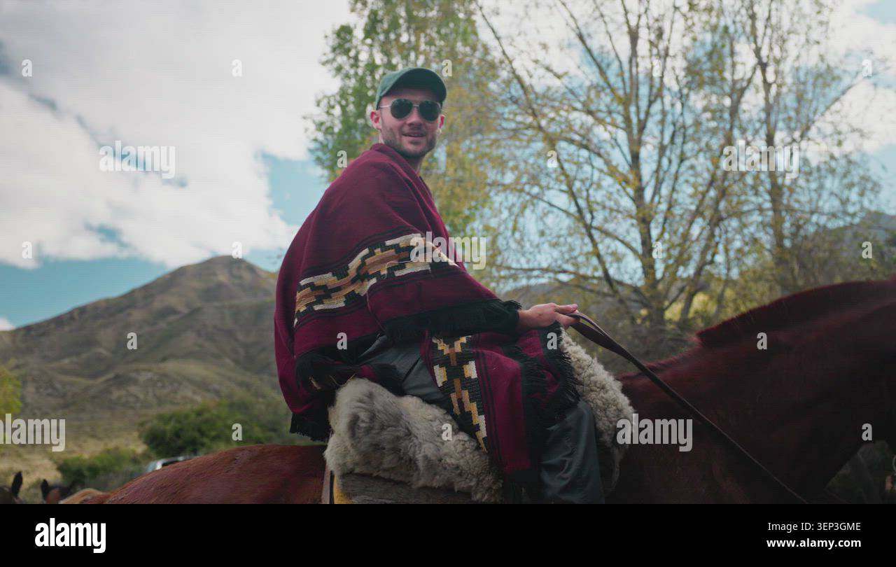 Through the mountains with a smile Stock Video Footage - Alamy