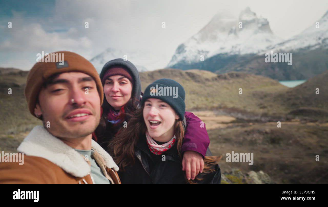 Smiles in Torres del Paine Stock Video Footage - Alamy
