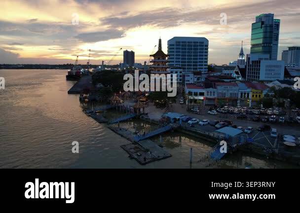 Sibu, Malaysia May 28, 2026: The Landmark Buildings and Tourist ...
