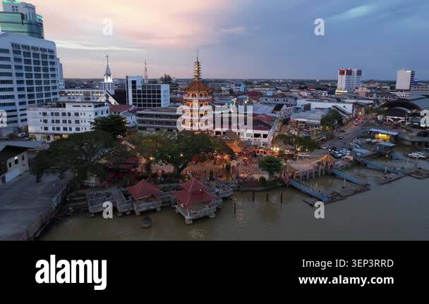 Sibu, Malaysia May 28, 2026: The Landmark Buildings and Tourist ...
