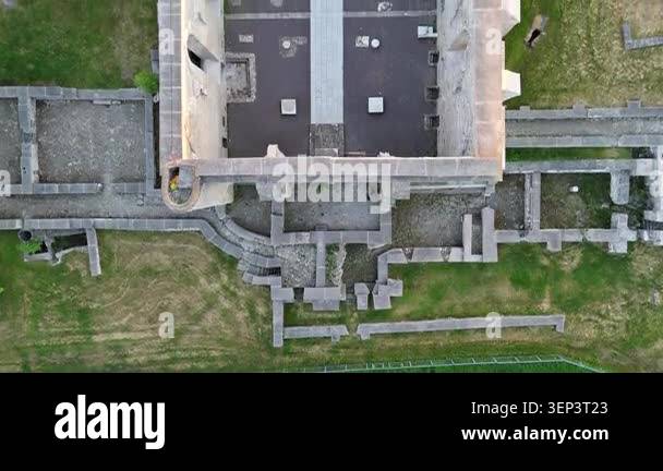 Drone Top View of Pirita Monastery Ruins and Historic Cemetery Tallinn ...