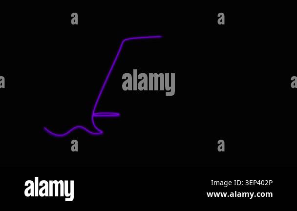 Animated self drawing of continuous line draw book.Education, idea ...
