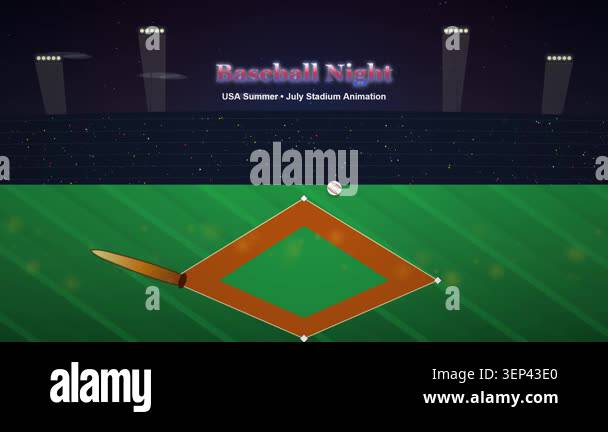 Animated baseball field with scoreboard Stock Video Footage - Alamy