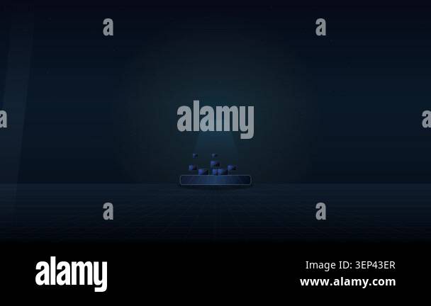 Dark tunnel with a glowing exit Stock Video Footage - Alamy