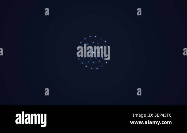 Glowing white and blue dots on black Stock Video Footage - Alamy