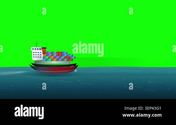 A cargo ship on the water Stock Video Footage - Alamy