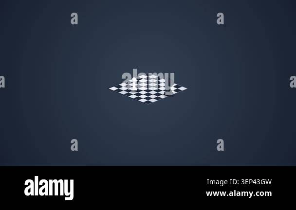 Animation of chess pieces and board Stock Video Footage - Alamy