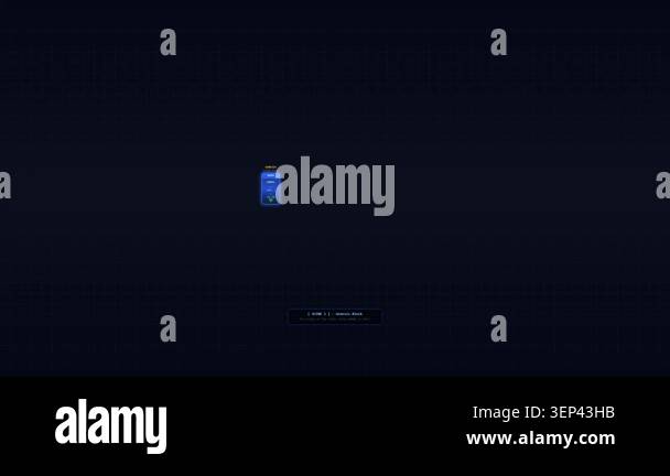 Sequence of blue screens lighting up Stock Video Footage - Alamy