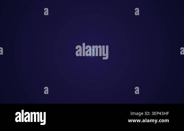 A colorful logo animates on screen Stock Video Footage - Alamy