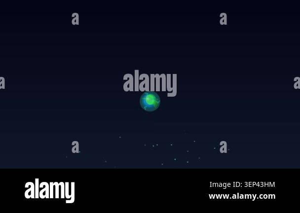 Glowing orb in dark space Stock Video Footage - Alamy