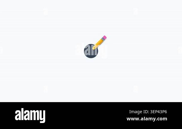 Animated paintbrushes moving on screen Stock Video Footage - Alamy