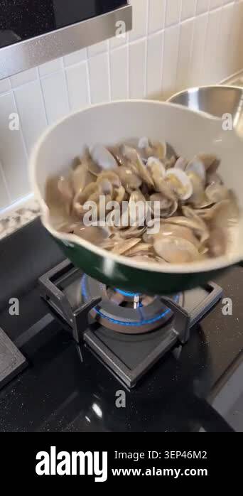 Asian female influencer cooking vlog video using smartphone ...